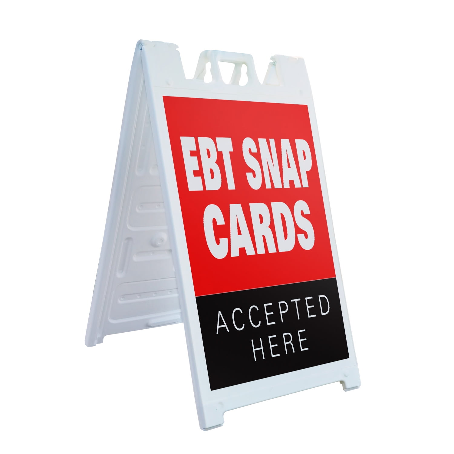 A-frame Sidewalk Ebt Snap Cards 24" x 36" Double Sided A-Frame Sidewalk ...