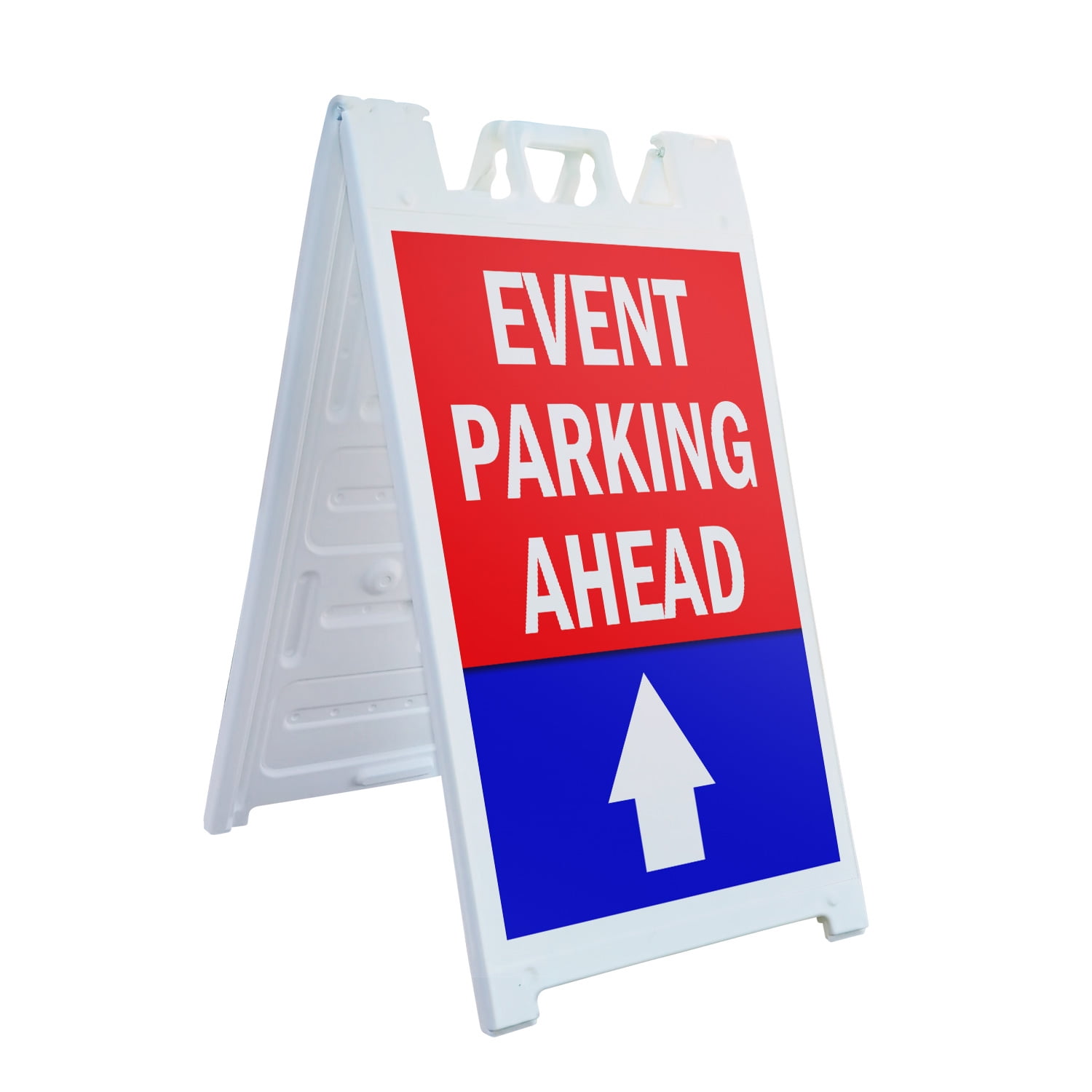 A-frame Sidewalk Event Parking Ahead With Up Arrow 24" x 36" Double ...