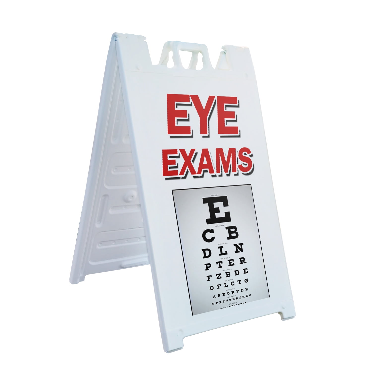 A-frame Sidewalk Eye Exams 24" x 36" Double Sided A-Frame Sidewalk Sign ...