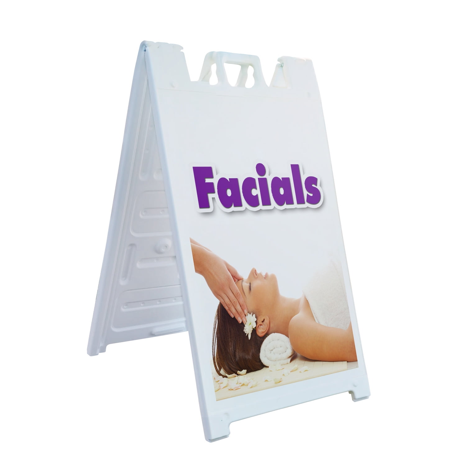 A-frame Sidewalk Facials 24" x 36" Double Sided A-Frame Sidewalk Sign ...