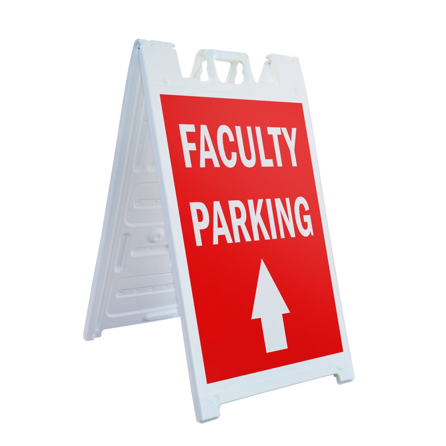 A-frame Sidewalk Faculty Parking With Up Arrow 24" x 36" Double Sided A ...