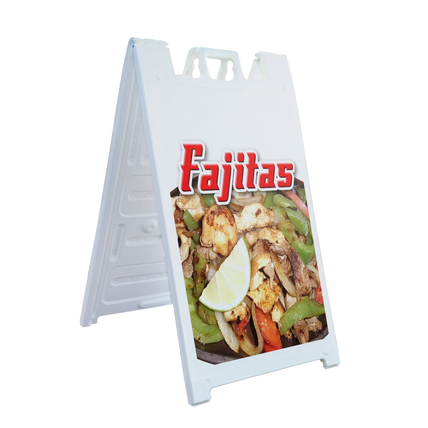 A-frame Sidewalk Fajitas 24" x 36" Double Sided A-Frame Sidewalk Sign ...