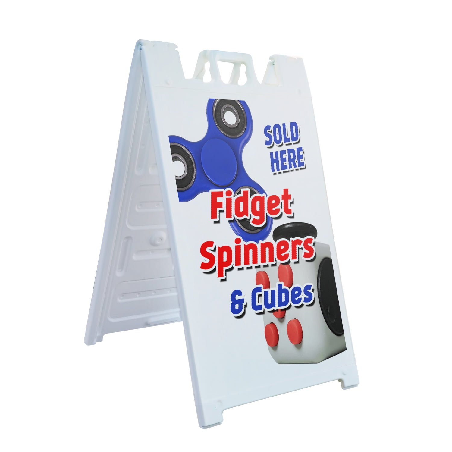 A-frame Sidewalk Fidget Spinners & Cubes 24" x 36" Double Sided A-Frame ...