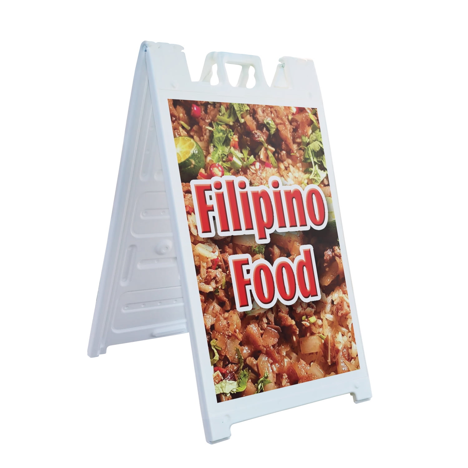 A-frame Sidewalk Filipino Food 24" x 36" Double Sided A-Frame Sidewalk ...