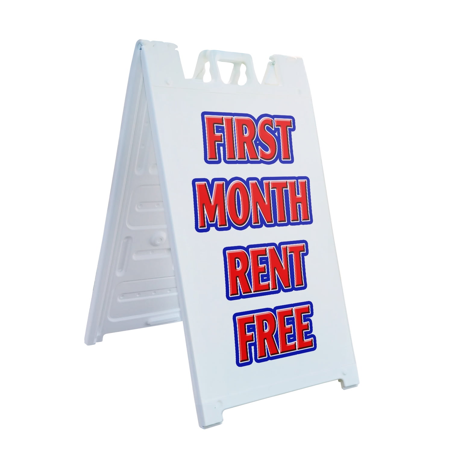 A-frame Sidewalk First Month Rent Free 24" x 36" Double Sided A-Frame ...