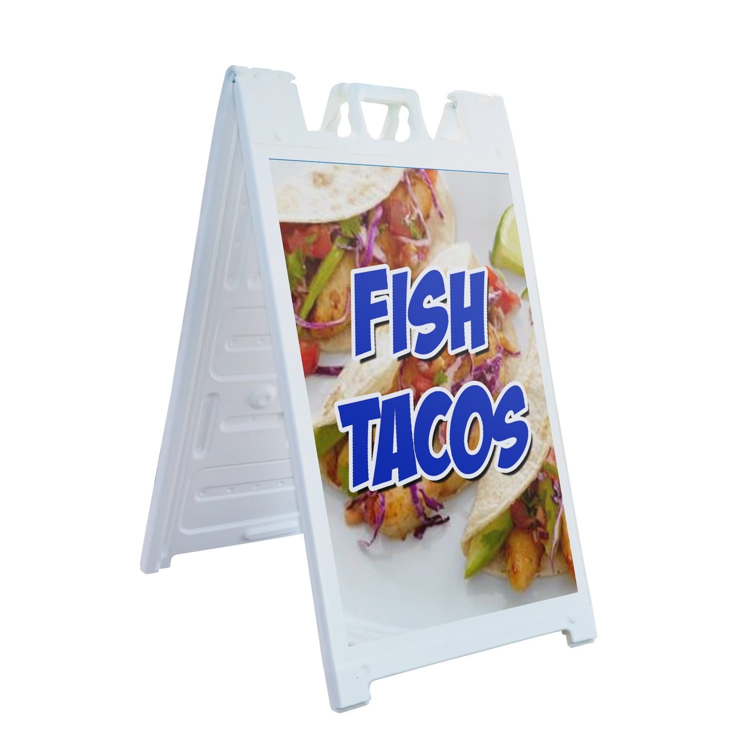 A-frame Sidewalk Fish Tacos 24" x 36" Double Sided A-Frame Sidewalk ...