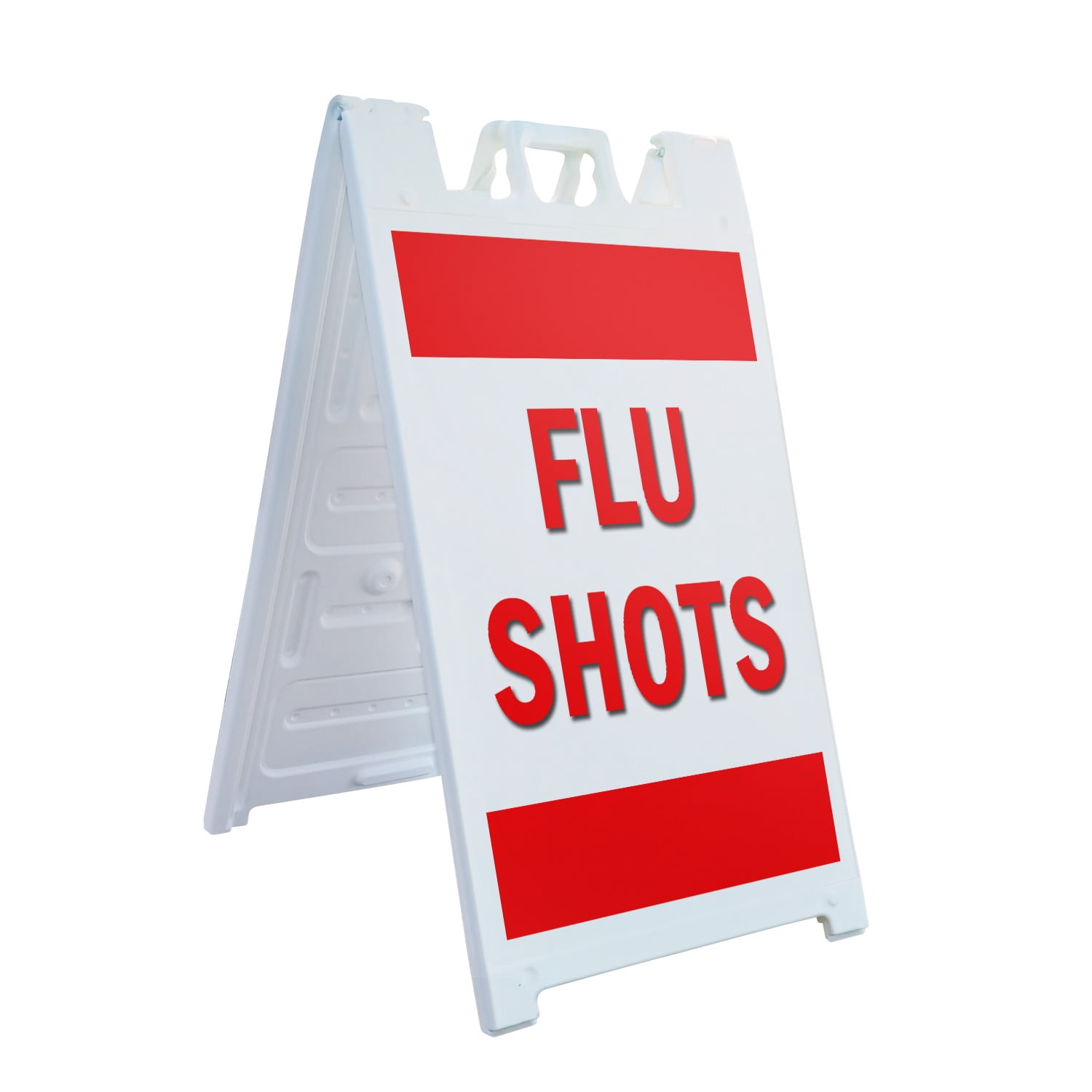 A-frame Sidewalk Flu Shots 24" x 36" Double Sided A-Frame Sidewalk Sign ...