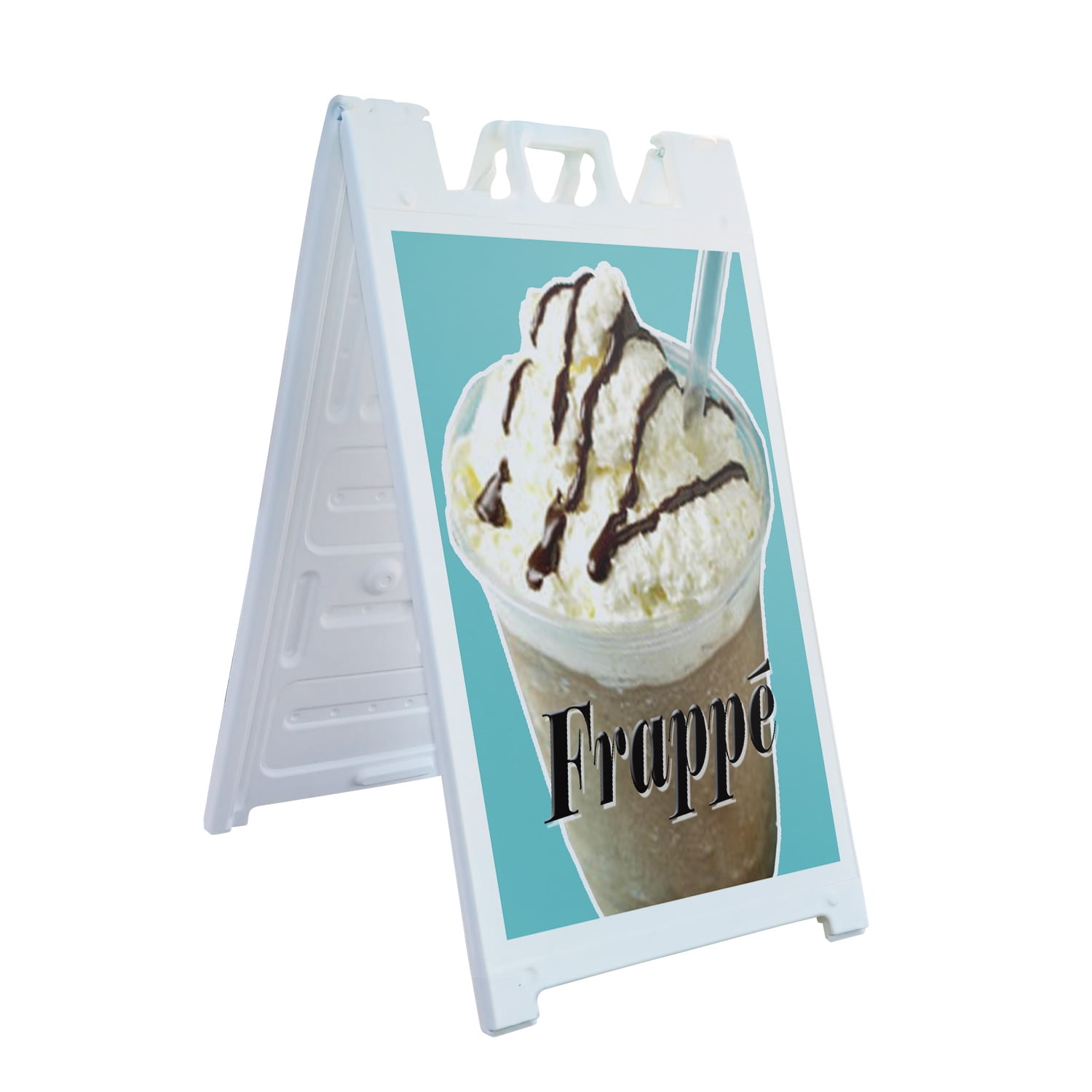 A-frame Sidewalk Frappe 24" x 36" Double Sided A-Frame Sidewalk Sign ...