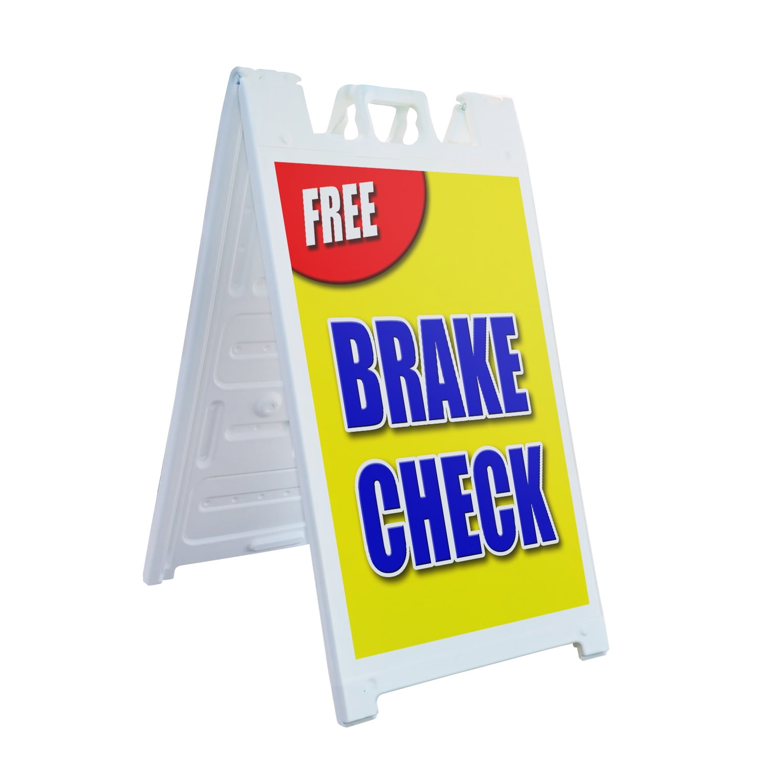 A-frame Sidewalk Free Brake Check 24" x 36" Double Sided A-Frame ...