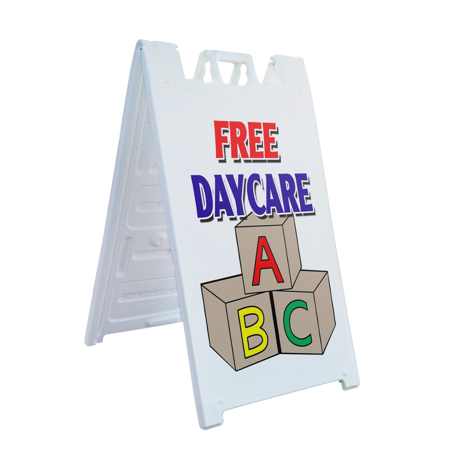 A-frame Sidewalk Free Daycare 24" x 36" Double Sided A-Frame Sidewalk ...