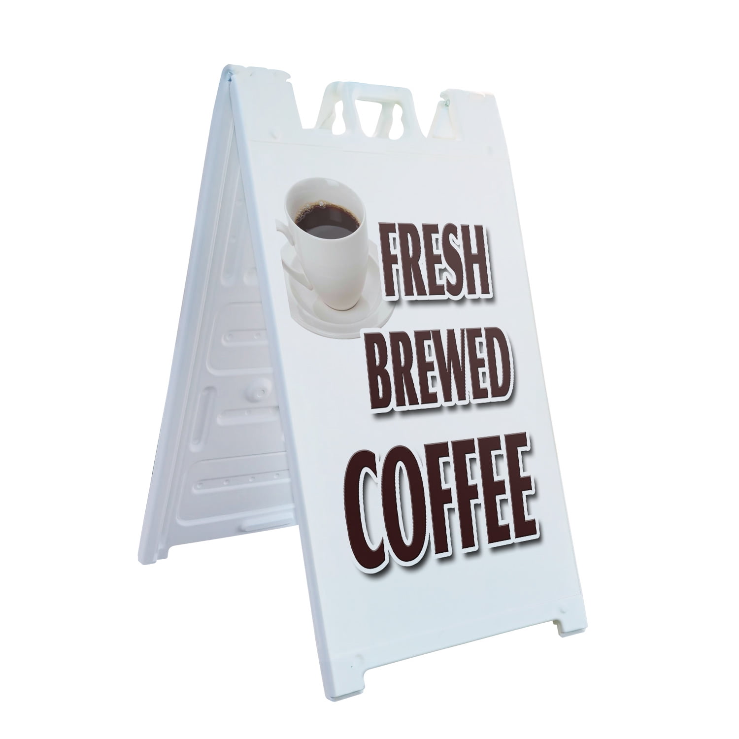 A-frame Sidewalk Fresh Brewed Coffee 24" x 36" Double Sided A-Frame ...