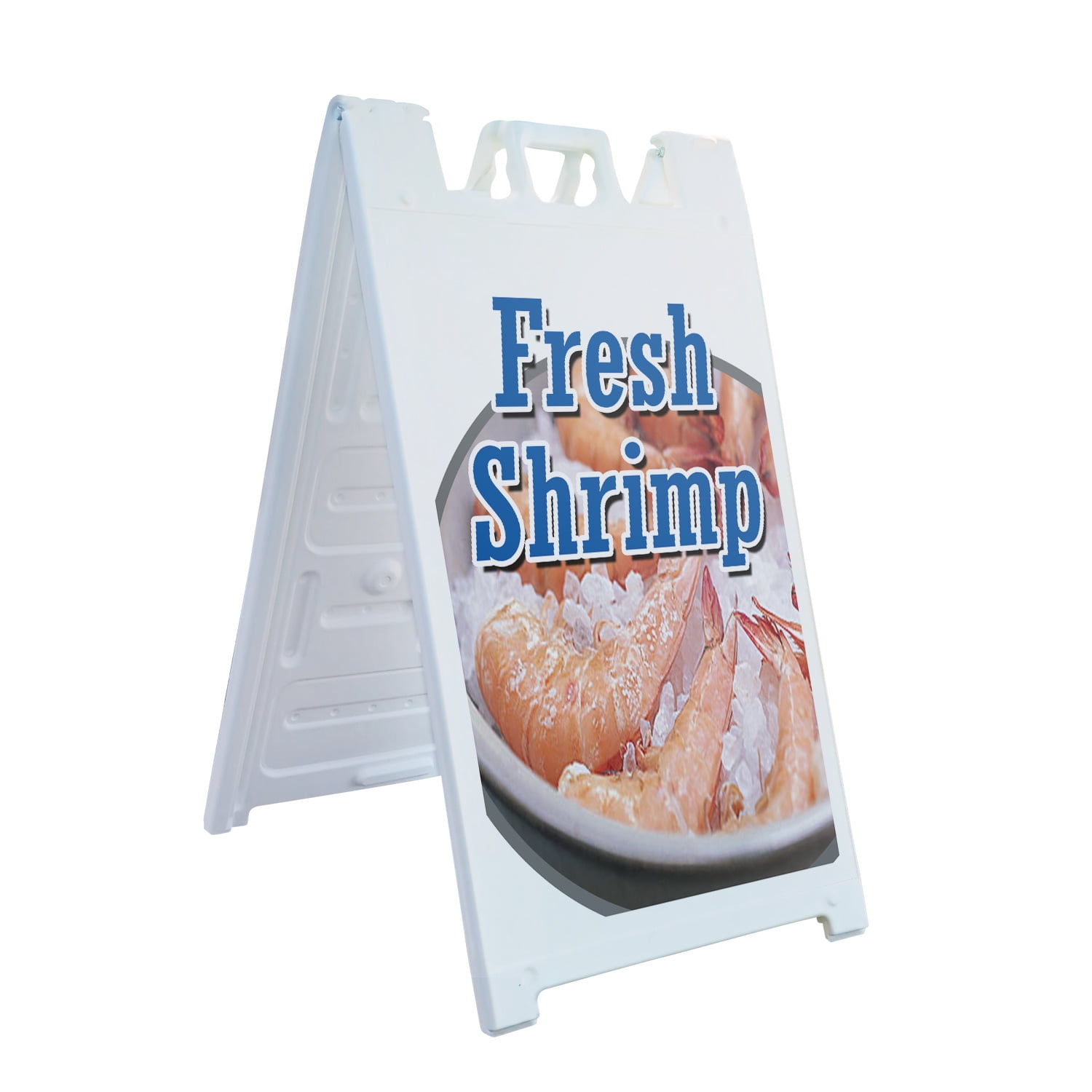 A-frame Sidewalk Fresh Shrimp 24" x 36" Double Sided A-Frame Sidewalk ...