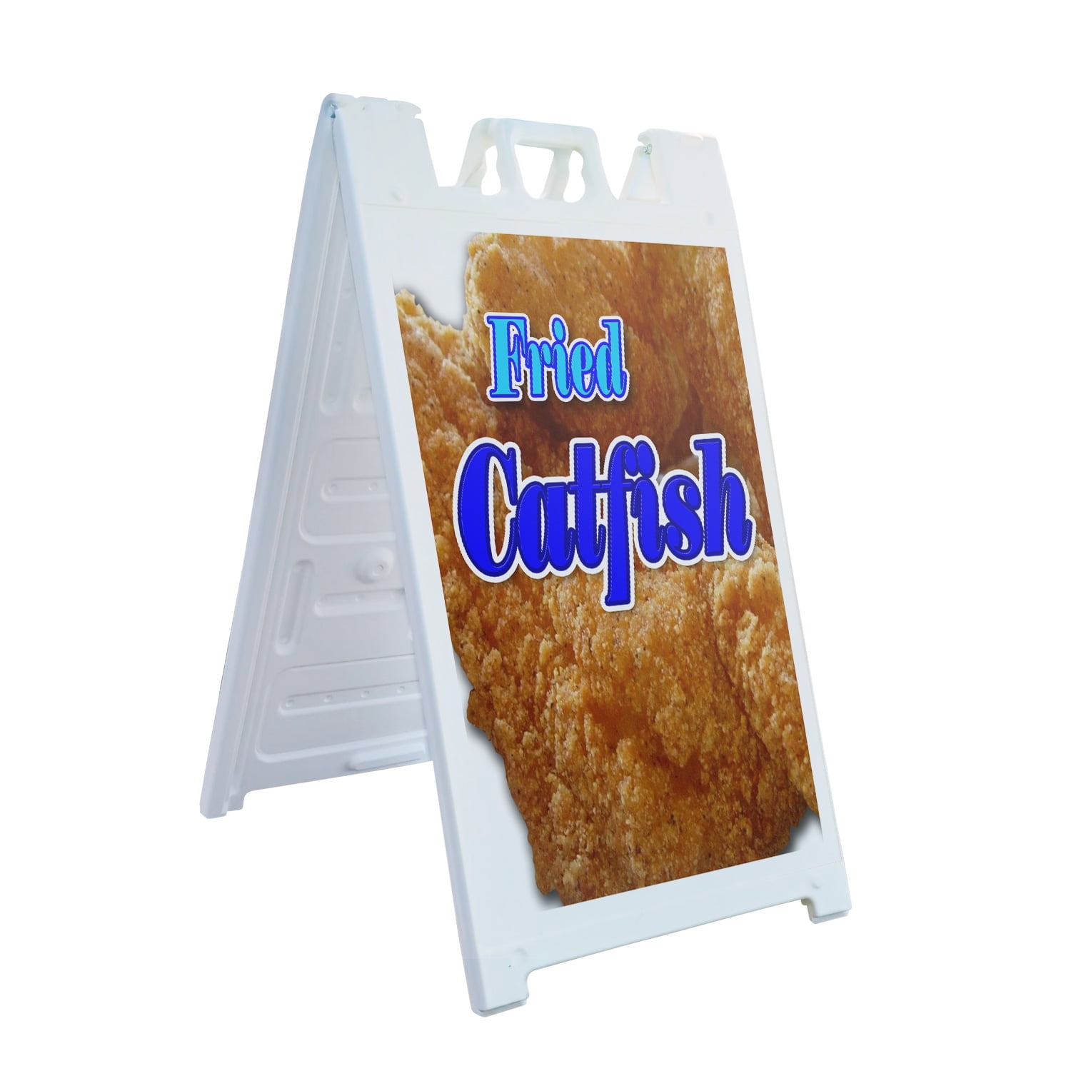 A-frame Sidewalk Fried Catfish 24" x 36" Double Sided A-Frame Sidewalk ...