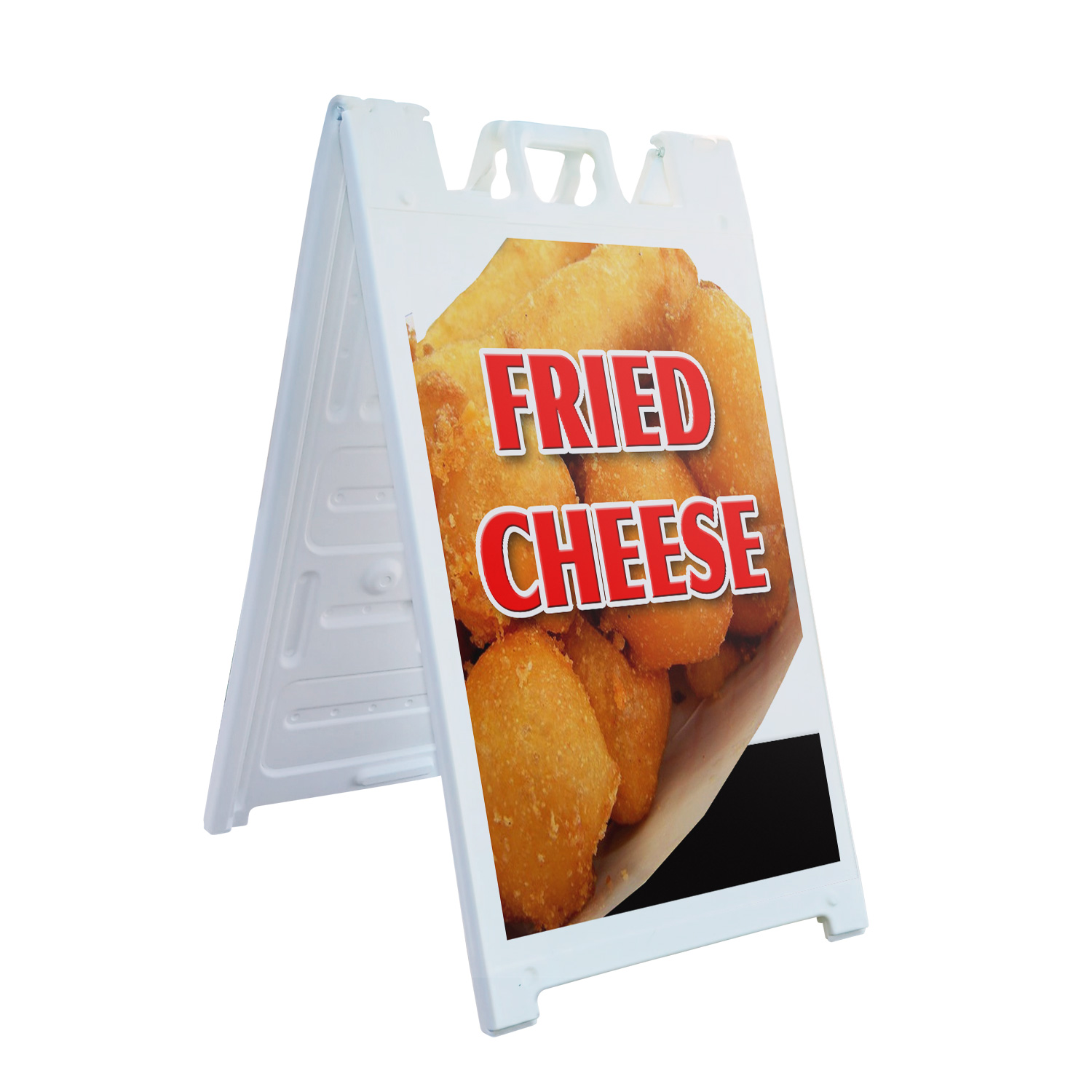 A-frame Sidewalk Fried Cheese 24" x 36" Double Sided A-Frame Sidewalk ...
