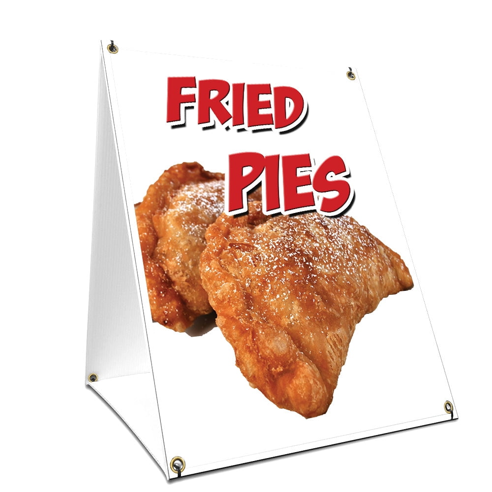 A-frame Sidewalk Fried Pies Sign With Graphics On Each Side | 24" X 36 ...