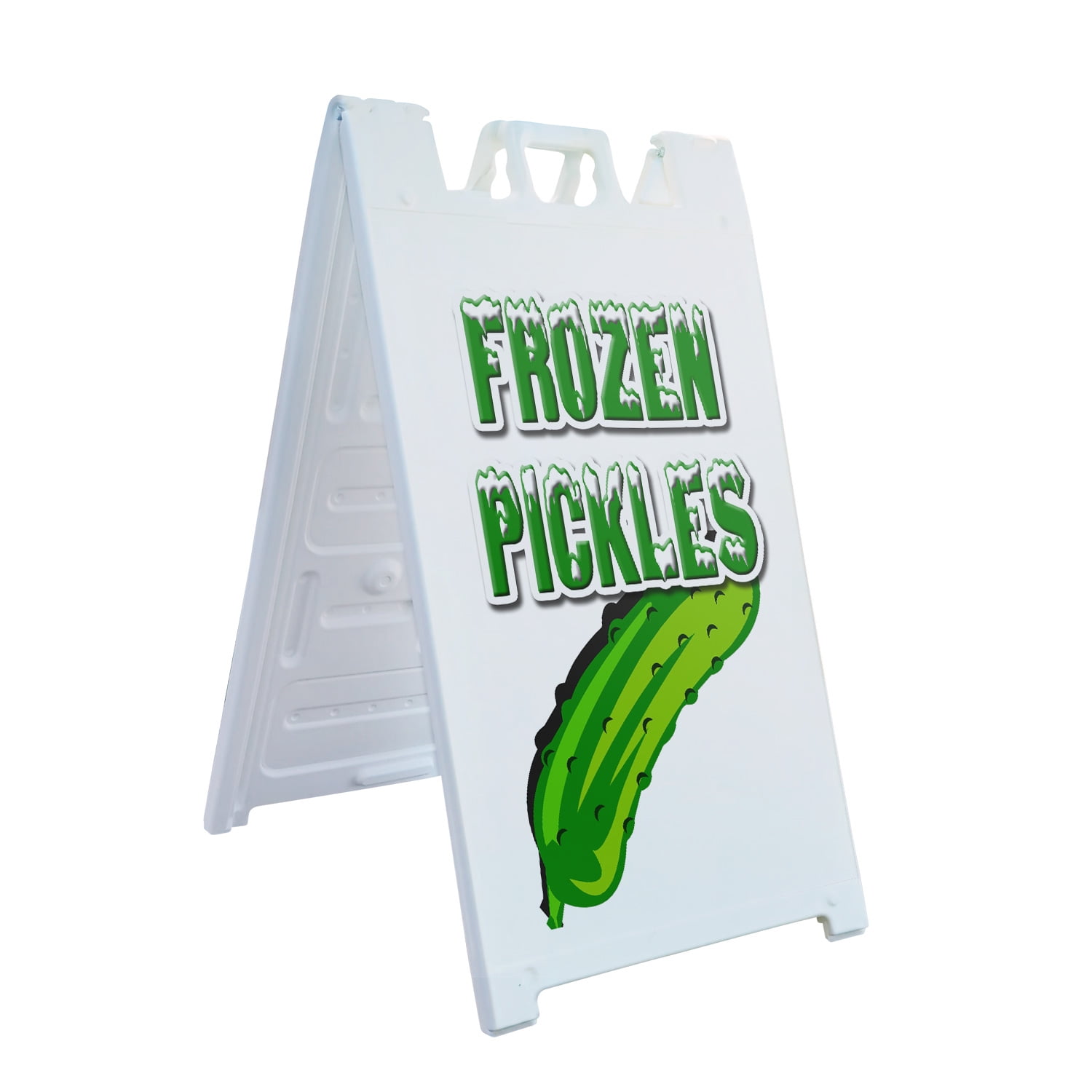 A-frame Sidewalk Frozen Pickles 24" x 36" Double Sided A-Frame Sidewalk ...