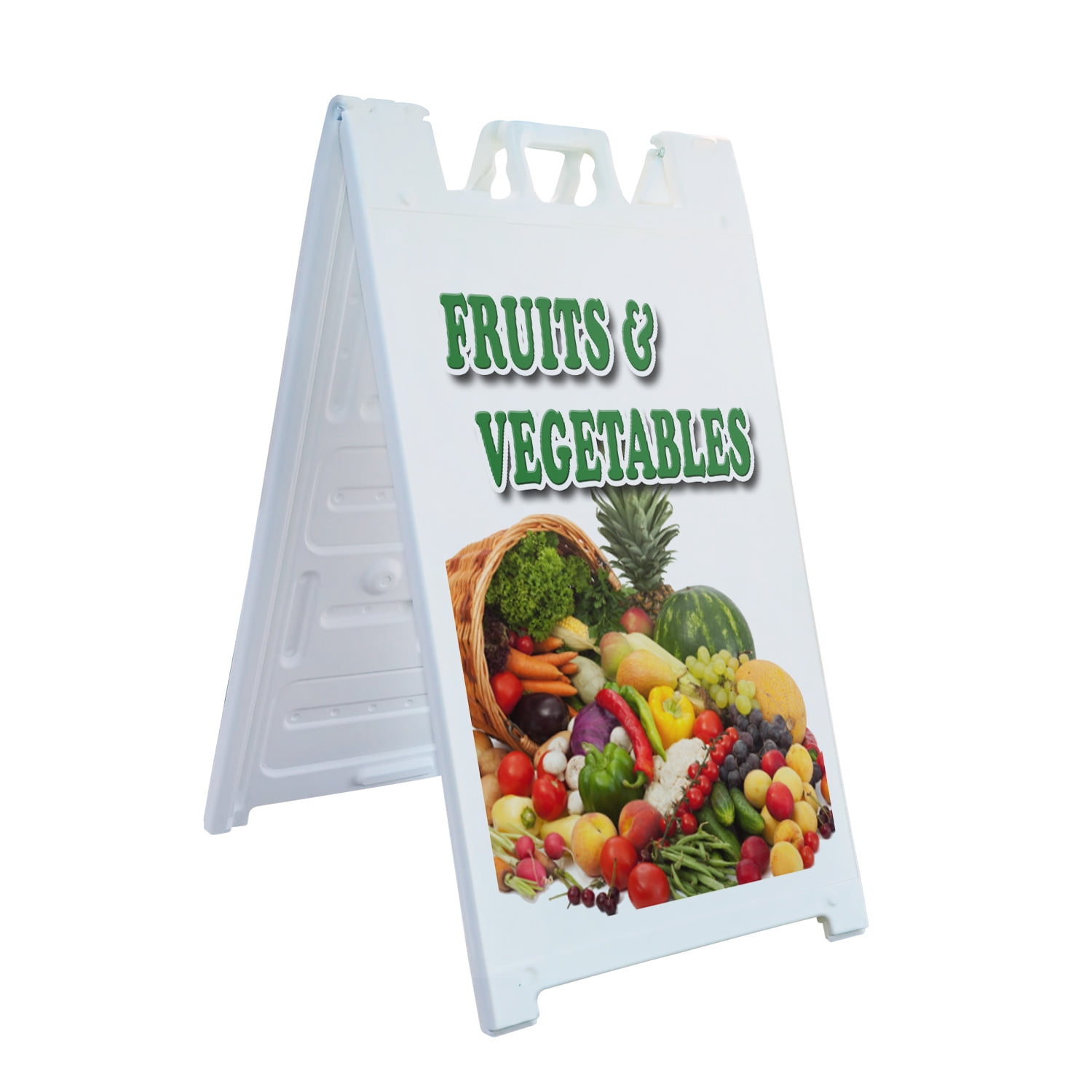 A-frame Sidewalk Fruits & Vegetables 24" x 36" Double Sided A-Frame ...