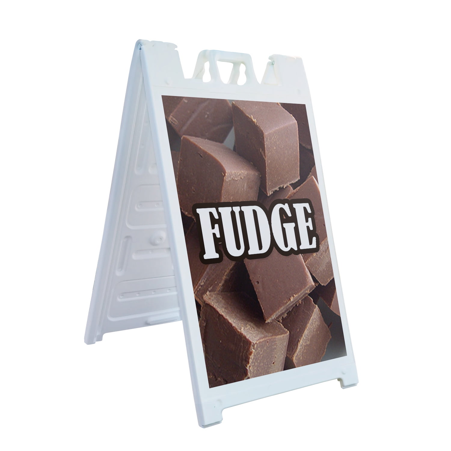 A-frame Sidewalk Fudge 24" x 36" Double Sided A-Frame Sidewalk Sign ...