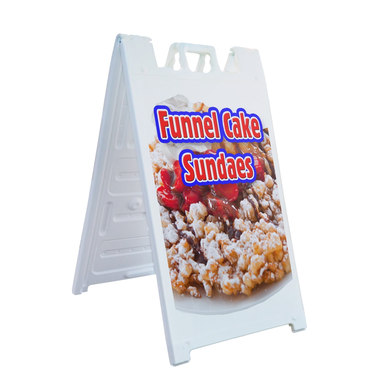 A-frame Sidewalk Funnel Cake Sundaes 24" x 36" Double Sided A-Frame ...