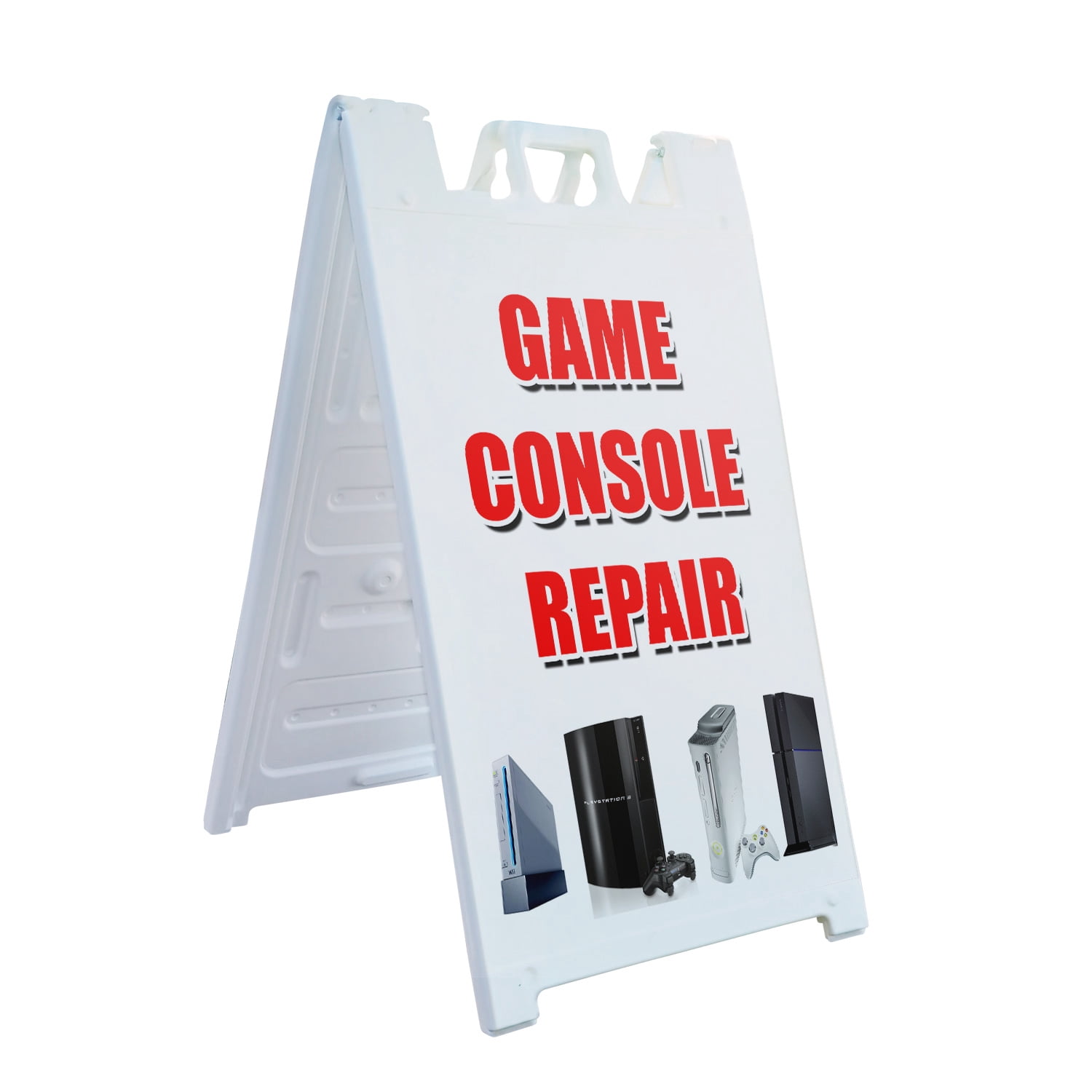 A-frame Sidewalk Game Console Repair 24" x 36" Double Sided A-Frame ...