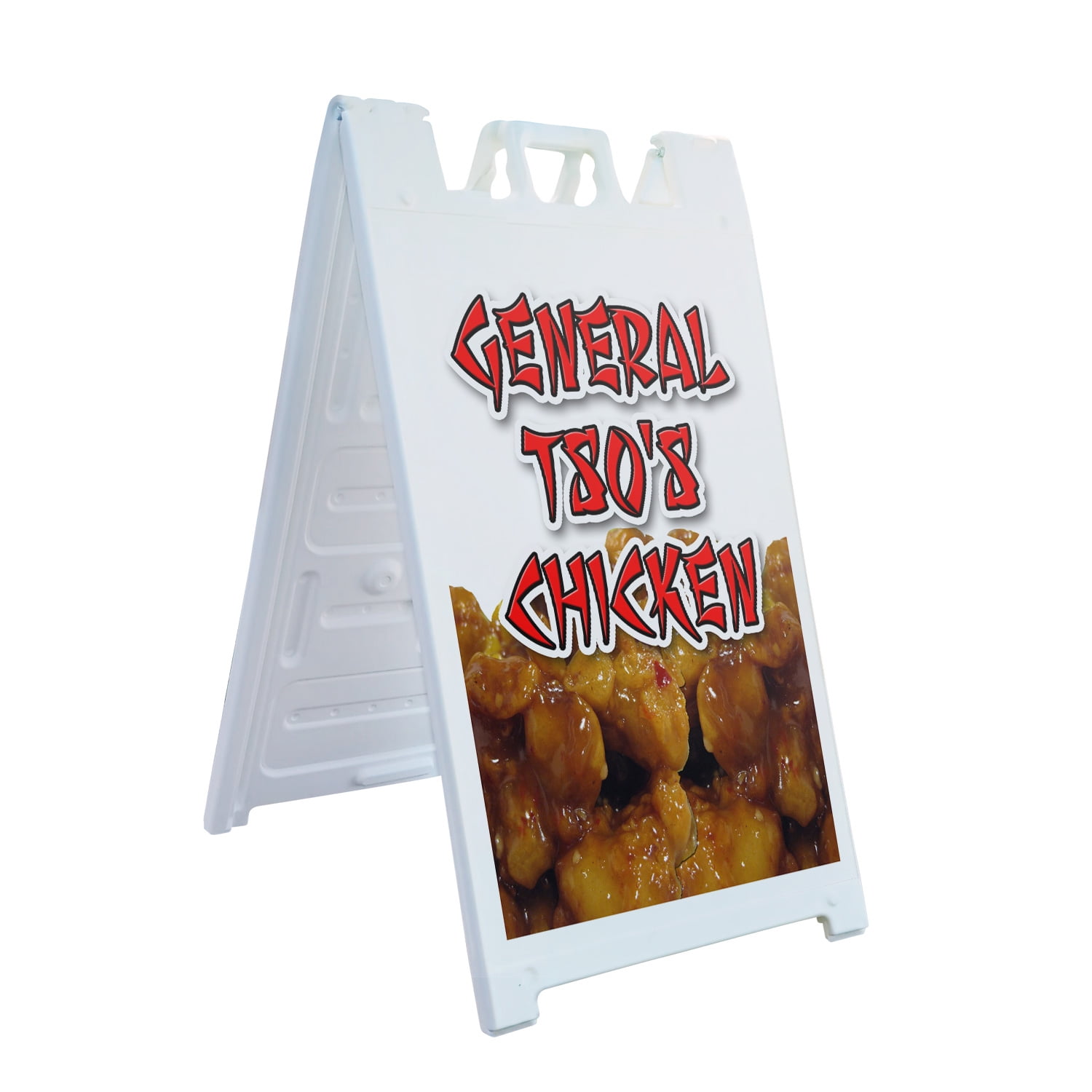 A-frame Sidewalk General Tso's Chicken 24" x 36" Double Sided A-Frame ...