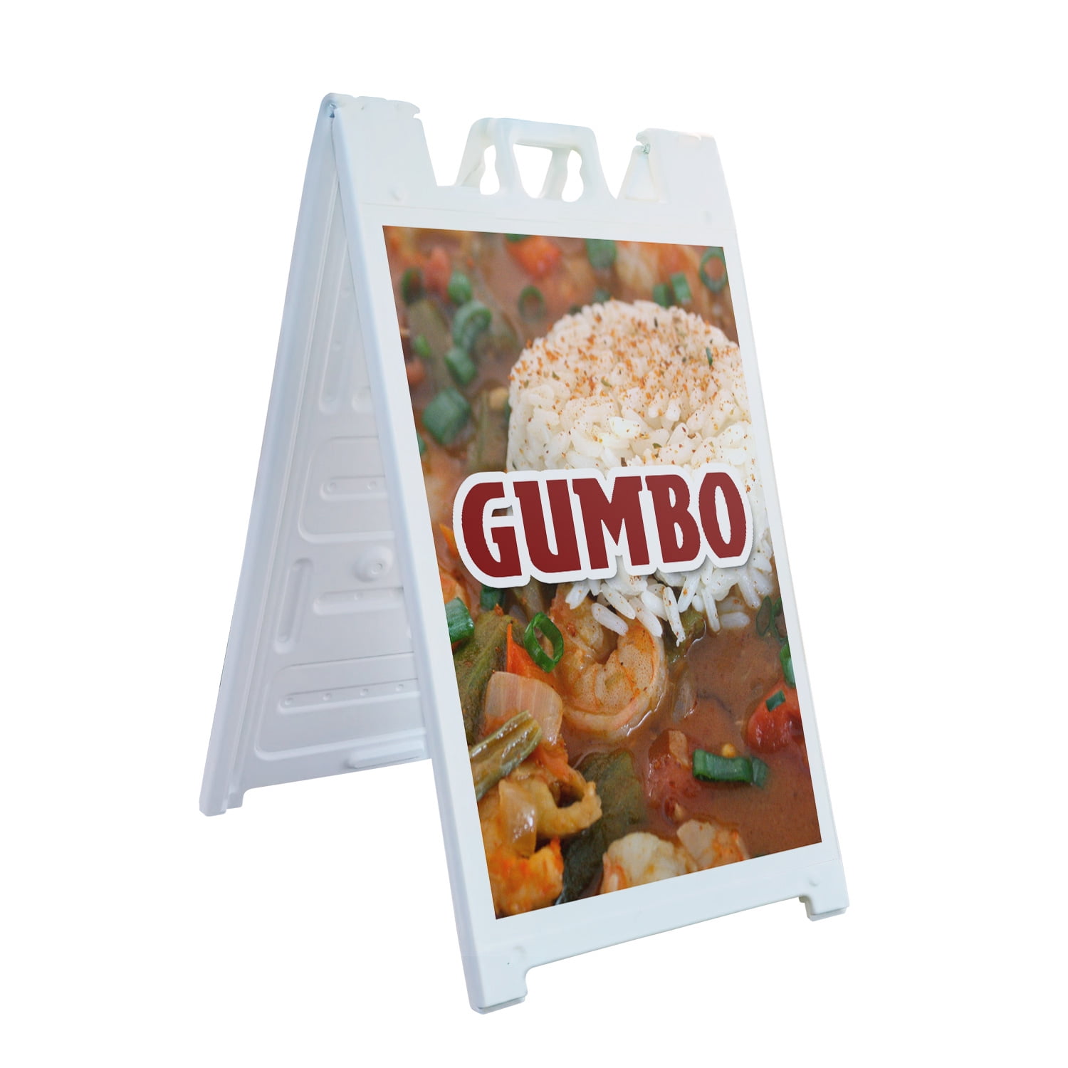 A-frame Sidewalk Gumbo 24" x 36" Double Sided A-Frame Sidewalk Sign ...
