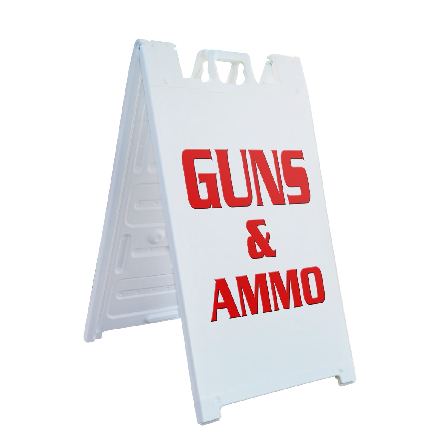 A-frame Sidewalk Guns & Ammo 24" x 36" Double Sided A-Frame Sidewalk ...