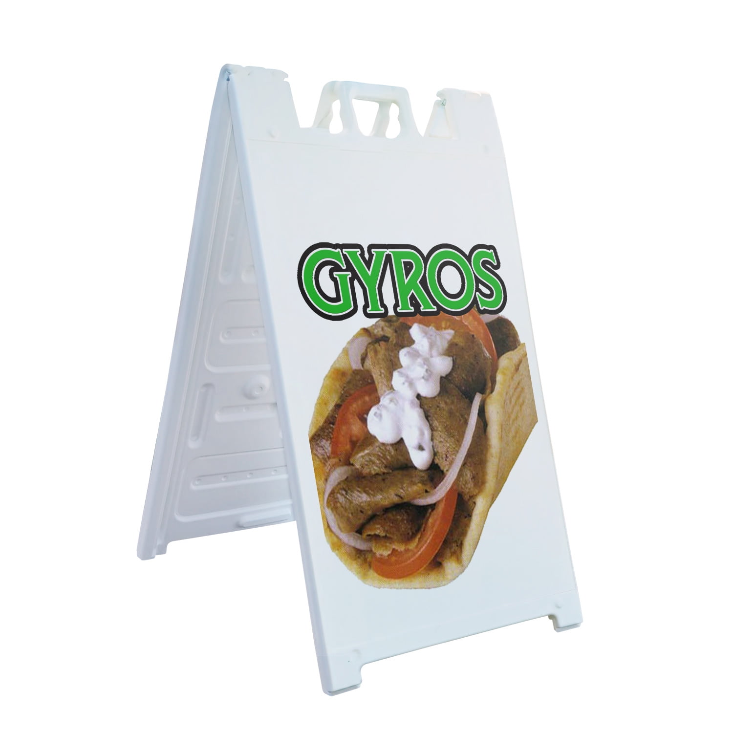 A-frame Sidewalk Gyros 24" x 36" Double Sided A-Frame Sidewalk Sign ...