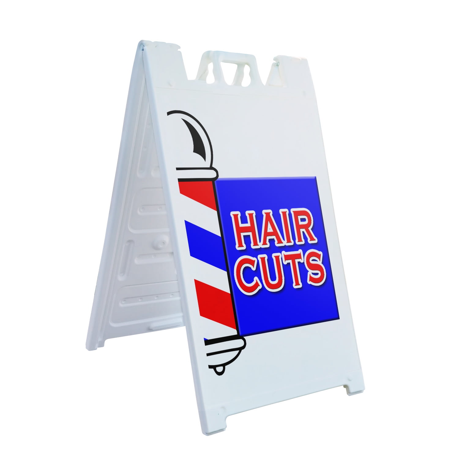 A-frame Sidewalk Hair Cuts 24" x 36" Double Sided A-Frame Sidewalk Sign ...