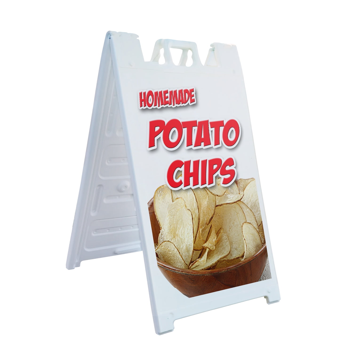 A-frame Sidewalk Homemade Potato Chips 24" x 36" Double Sided A-Frame ...