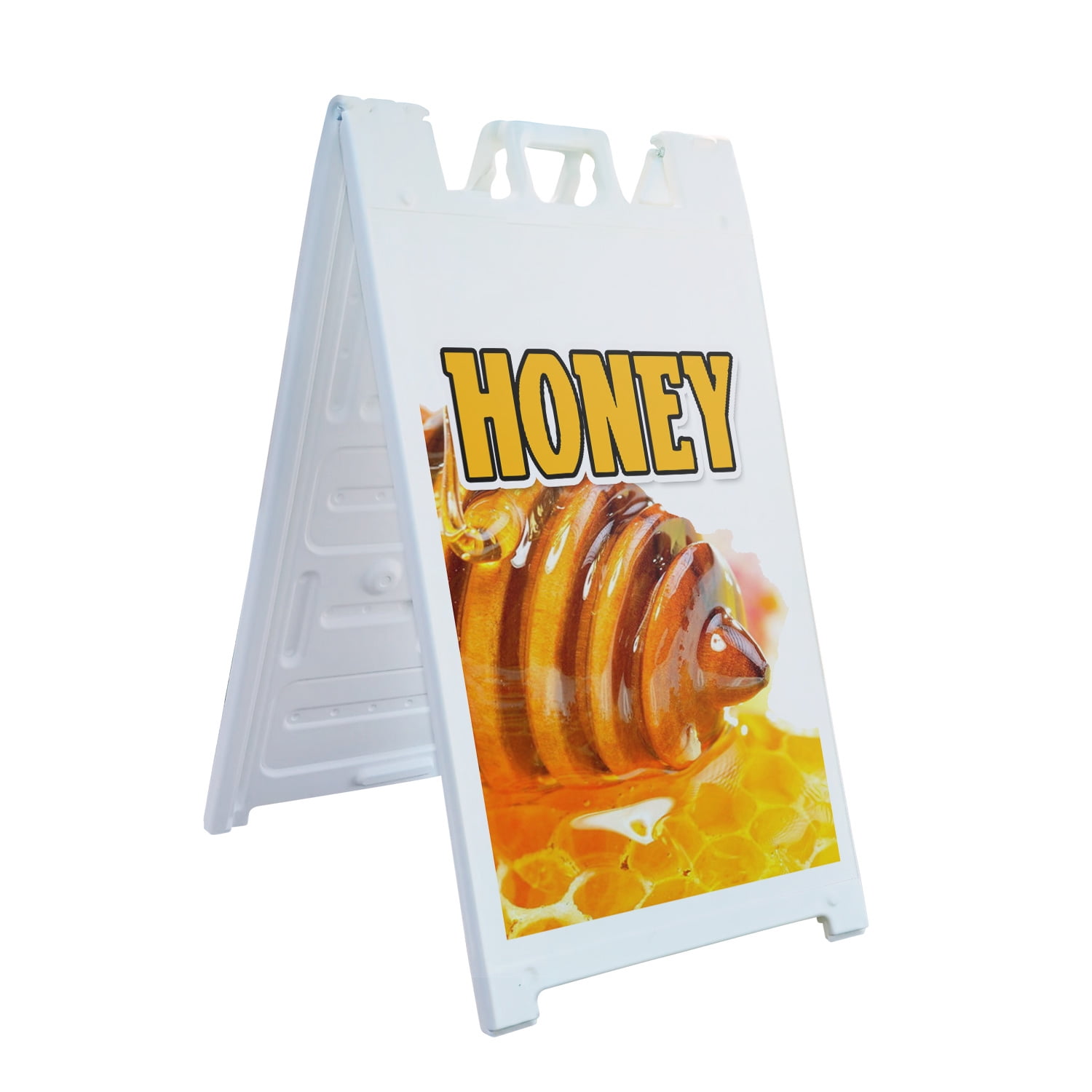 A-frame Sidewalk Honey 24" x 36" Double Sided A-Frame Sidewalk Sign ...