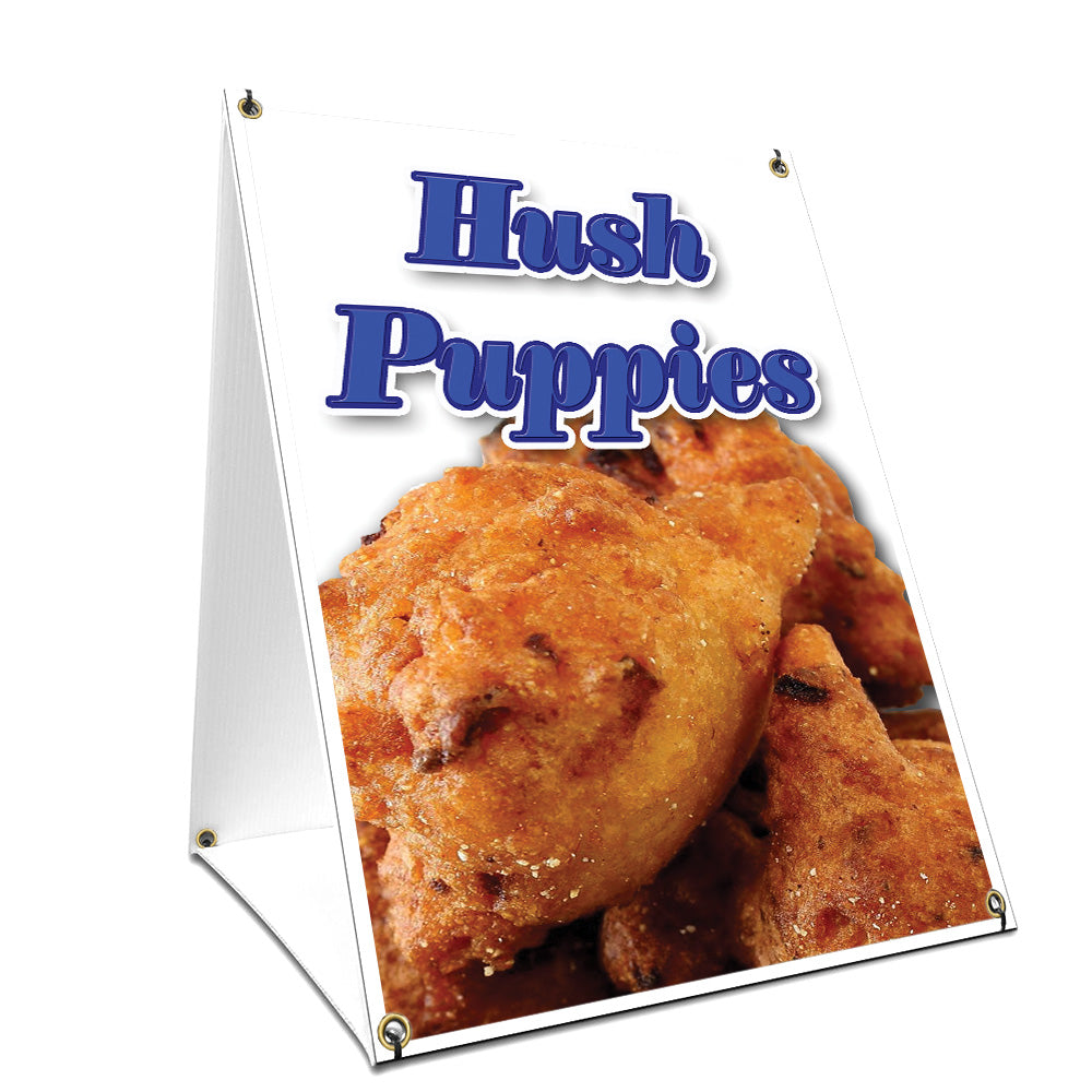 A-frame Sidewalk Hush Puppies Sign With Graphics On Each Side | 24" X ...