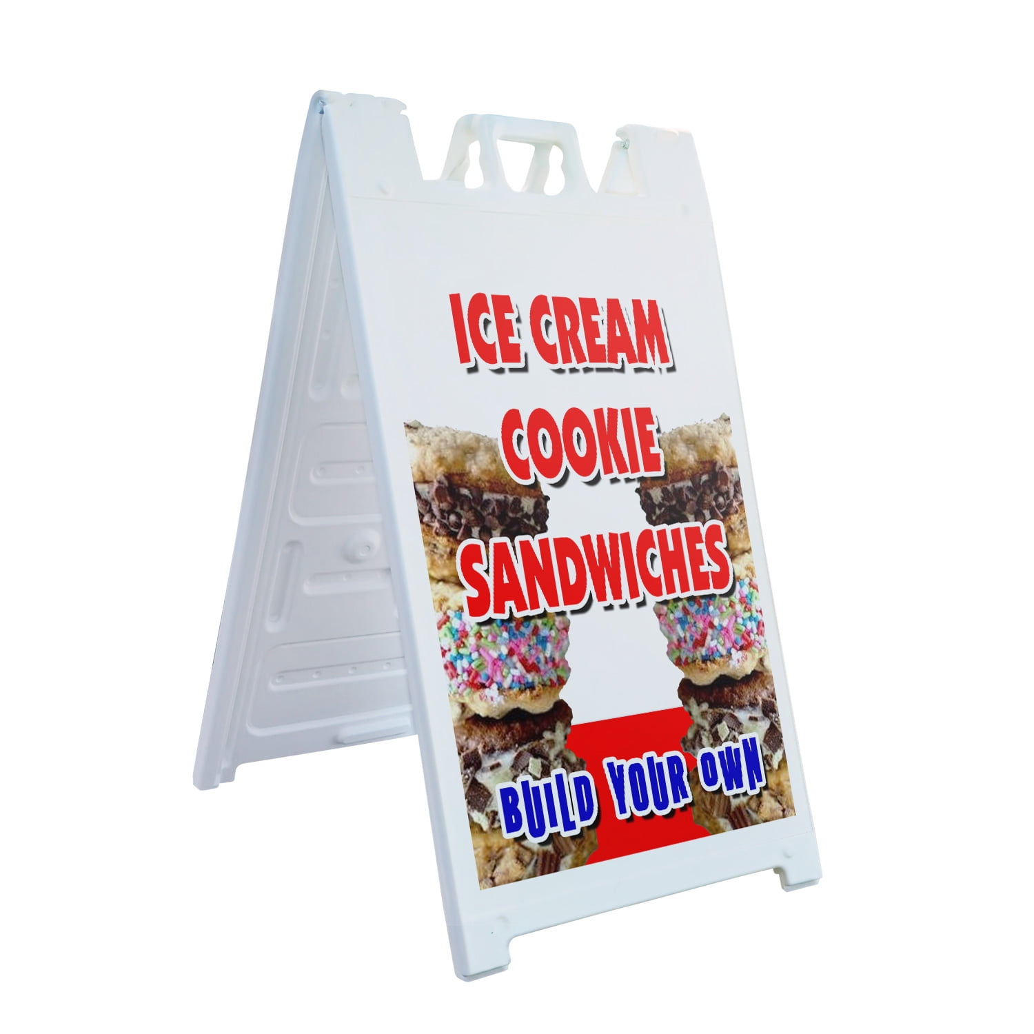 A-frame Sidewalk Ice Cream Cookie Sanwiches Build Your Own 24" x 36 ...