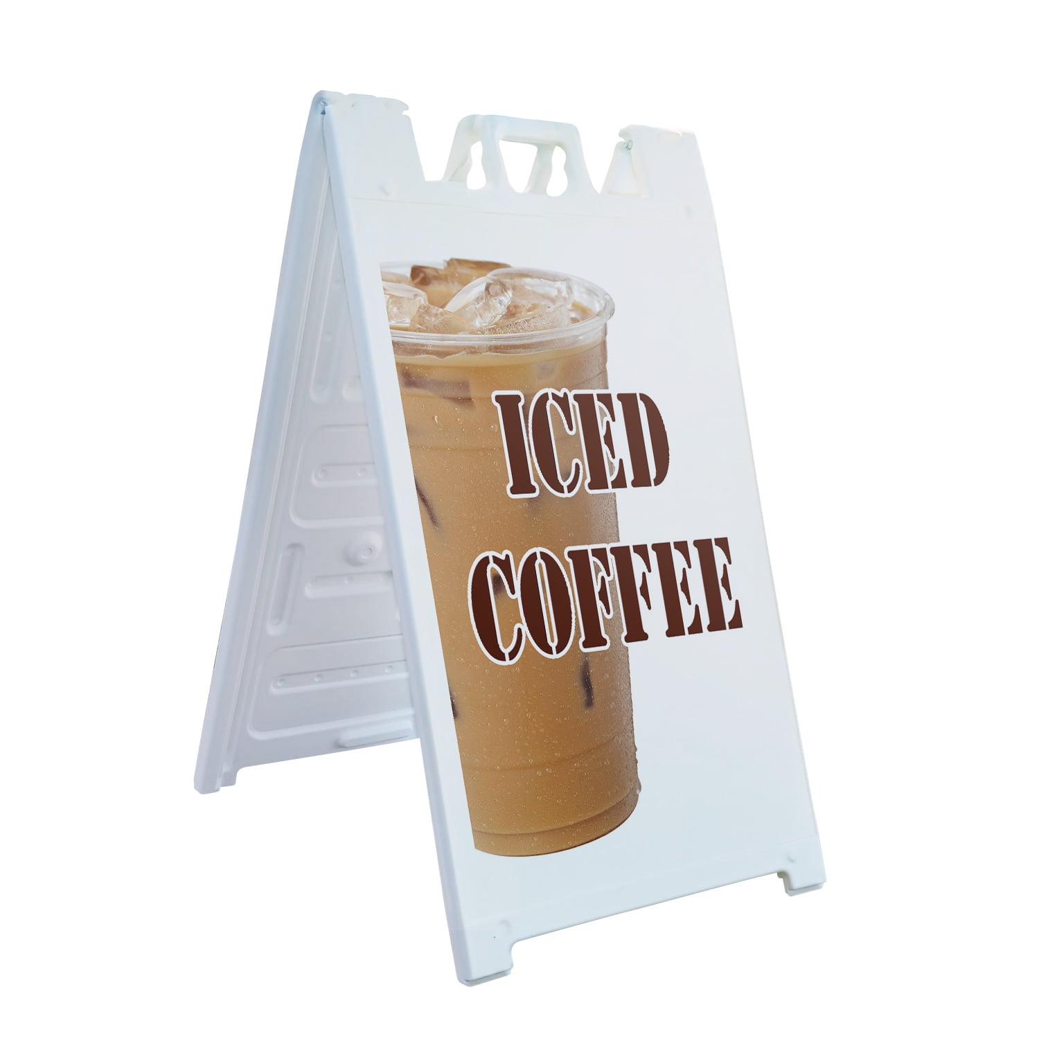 A-frame Sidewalk Iced Coffee 24" x 36" Double Sided A-Frame Sidewalk ...
