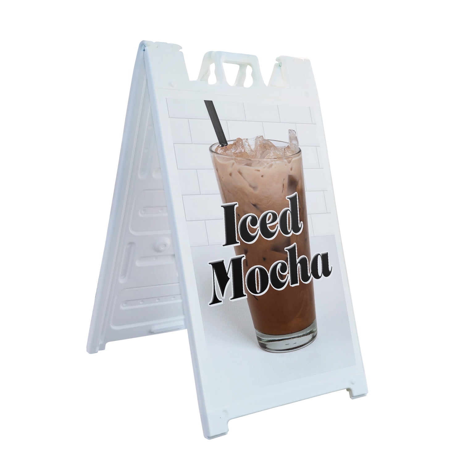 A-frame Sidewalk Iced Mocha 24" x 36" Double Sided A-Frame Sidewalk ...