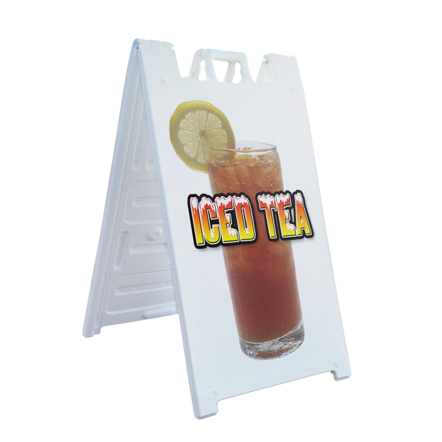 A-frame Sidewalk Iced Tea 24" x 36" Double Sided A-Frame Sidewalk Sign ...