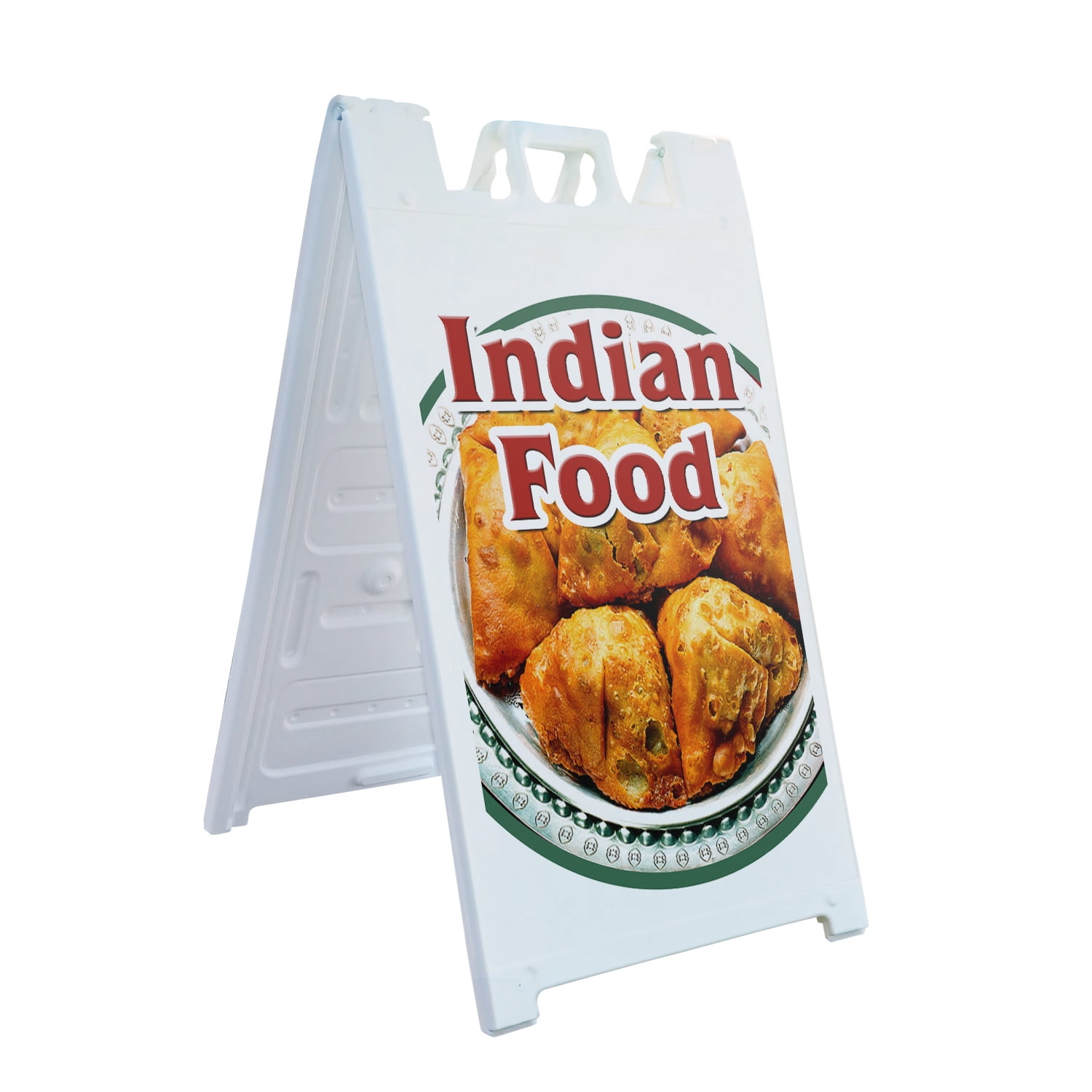 A-frame Sidewalk Indian Food 24" x 36" Double Sided A-Frame Sidewalk ...