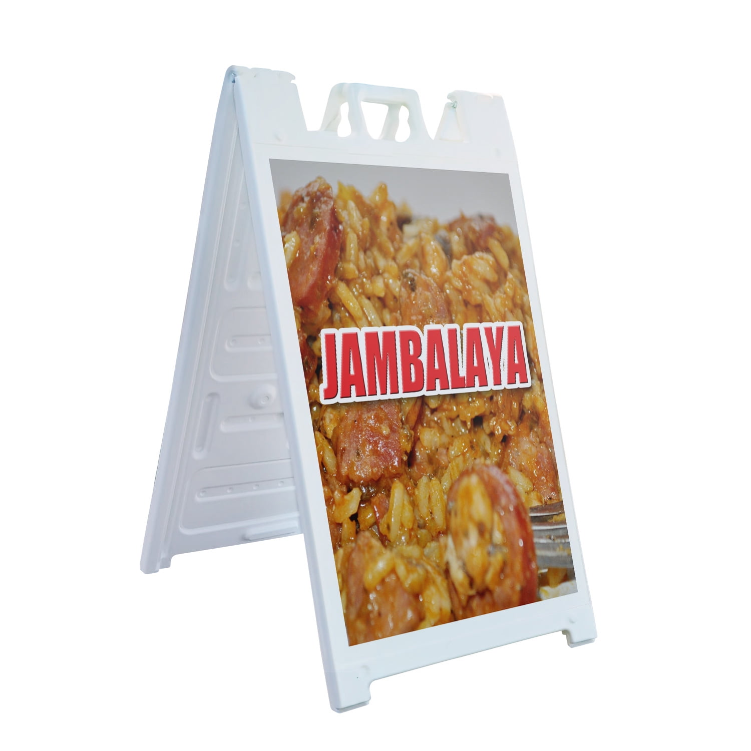 A-frame Sidewalk Jambalaya 24" x 36" Double Sided A-Frame Sidewalk Sign ...