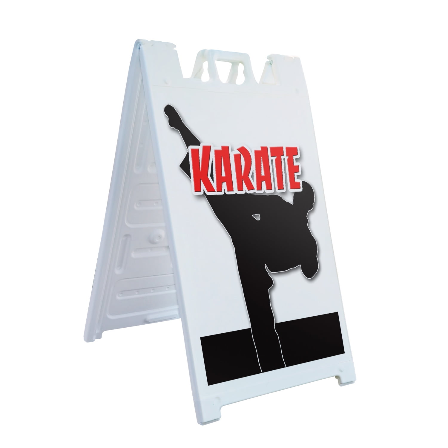 A-frame Sidewalk Karate 24" x 36" Double Sided A-Frame Sidewalk Sign ...