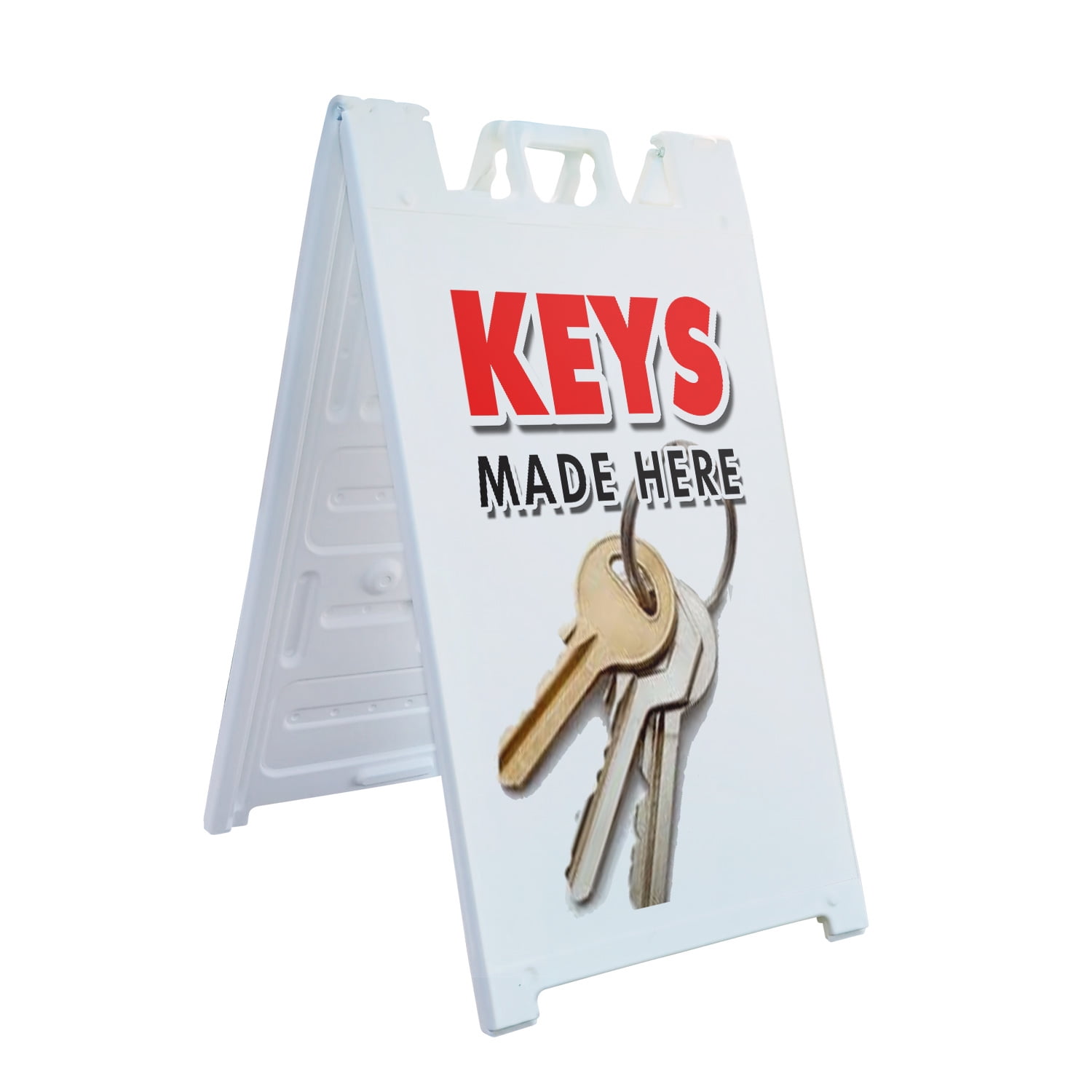 A-frame Sidewalk Keys Made Here 24" x 36" Double Sided A-Frame Sidewalk ...