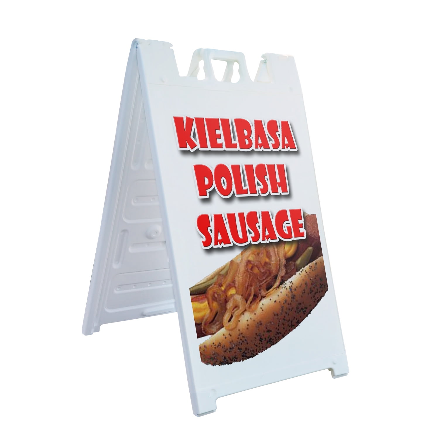 A-frame Sidewalk Kielbasa Polish Sausage 24" x 36" Double Sided A-Frame ...