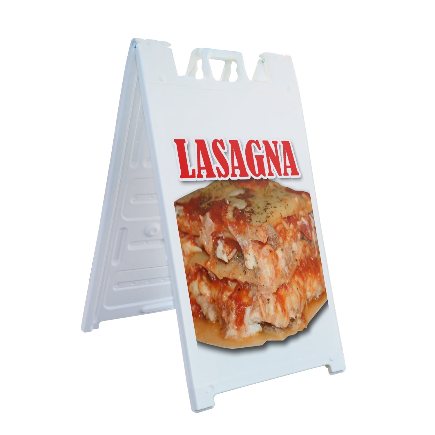 A-frame Sidewalk Lasagna 24" x 36" Double Sided A-Frame Sidewalk Sign ...