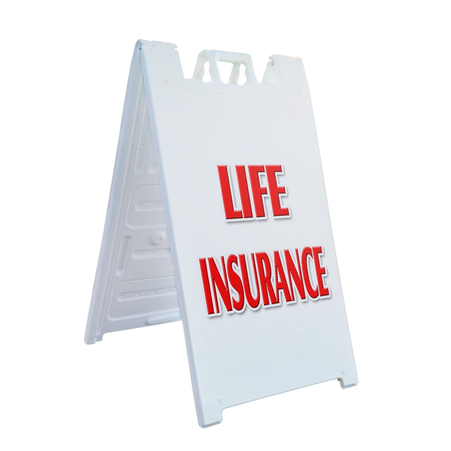 A-frame Sidewalk Life Insurance 24" x 36" Double Sided A-Frame Sidewalk ...