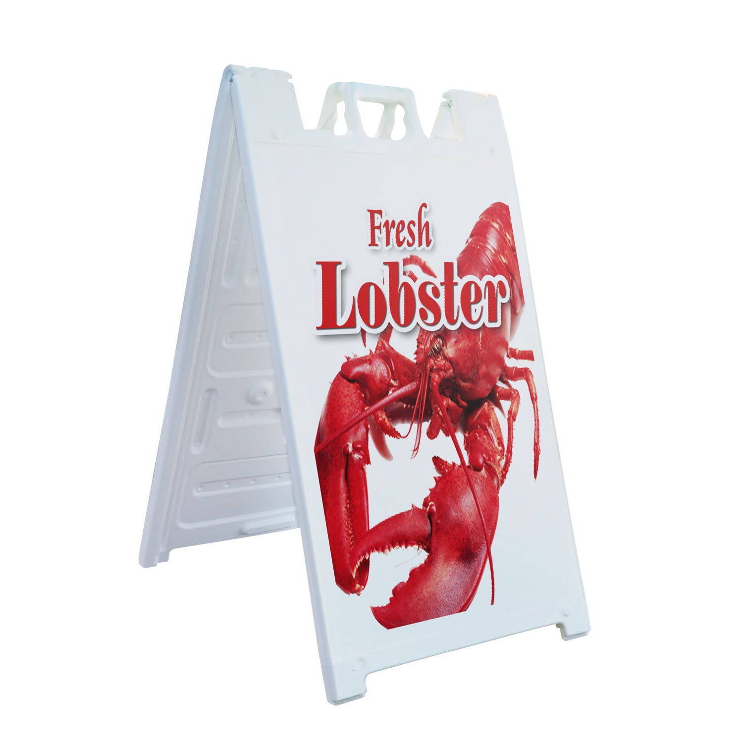 A-frame Sidewalk Lobster 24" x 36" Double Sided A-Frame Sidewalk Sign ...