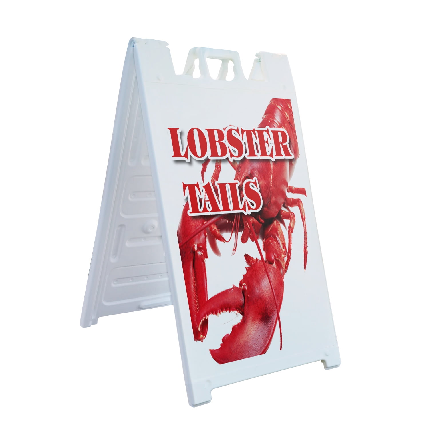 A-frame Sidewalk Lobster Tails 24" x 36" Double Sided A-Frame Sidewalk ...
