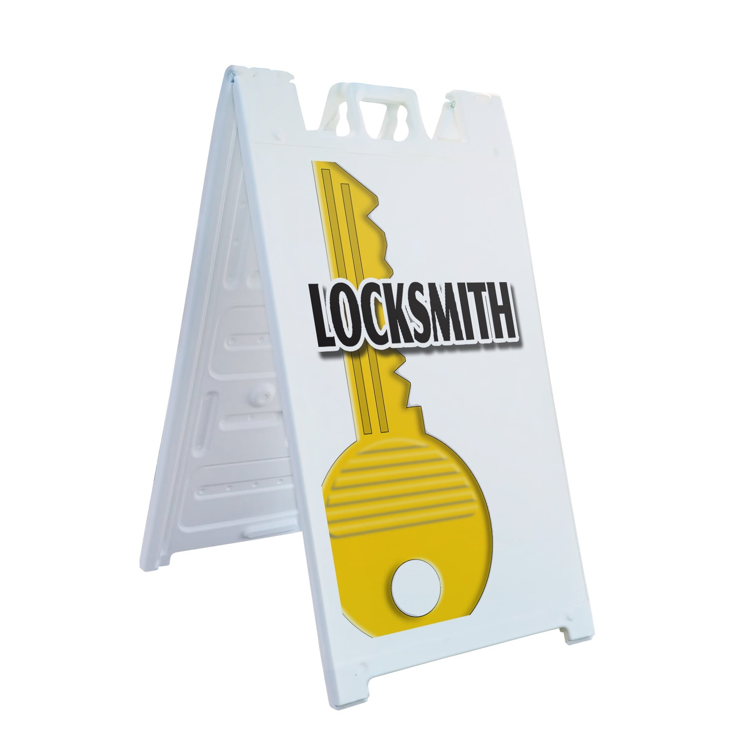 A-frame Sidewalk Locksmith 24" x 36" Double Sided A-Frame Sidewalk Sign ...