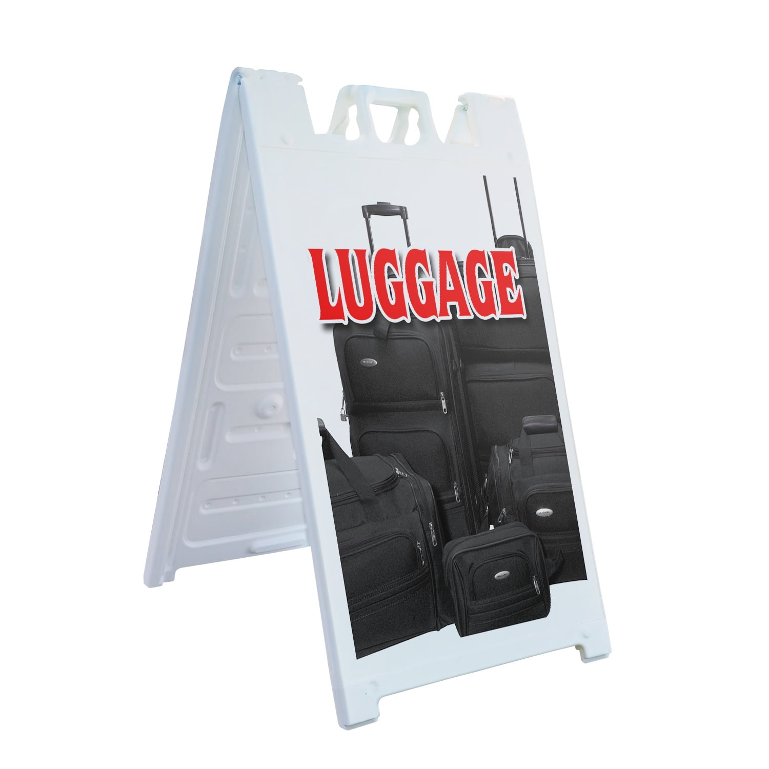 A-frame Sidewalk Luggage 24" x 36" Double Sided A-Frame Sidewalk Sign ...