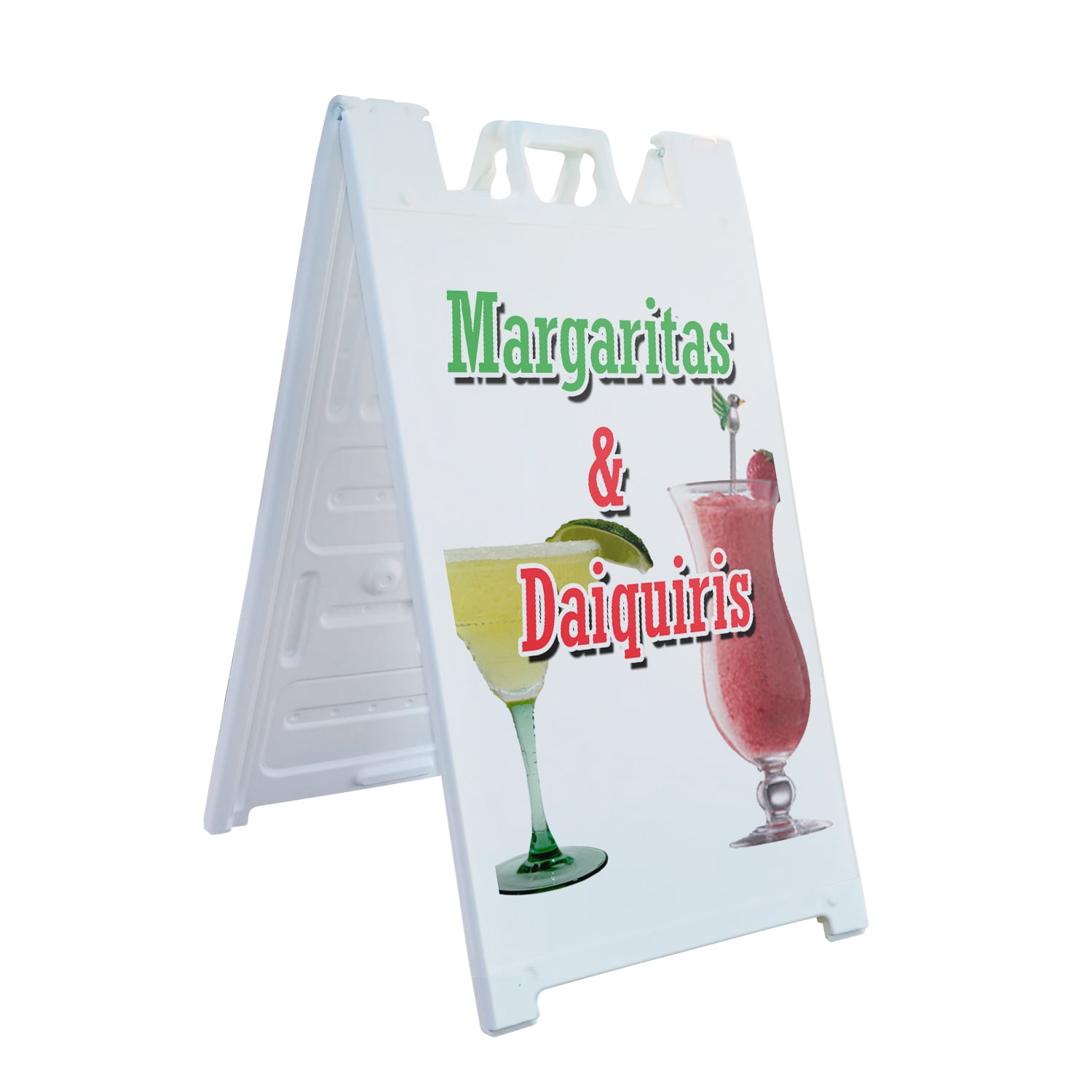 A-frame Sidewalk Margaritas & Daiquiris 24" x 36" Double Sided A-Frame ...