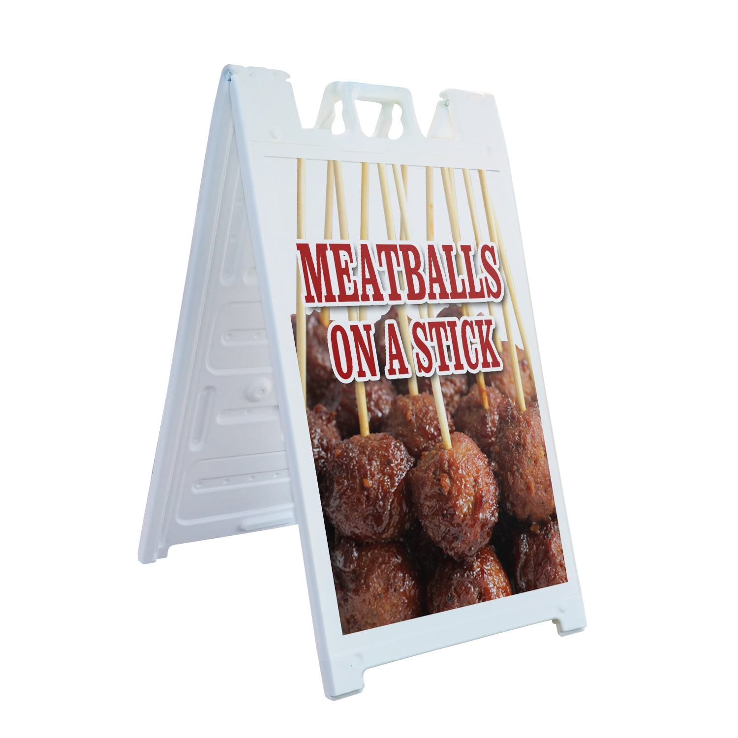 A-frame Sidewalk Meatballs On A Stick 24" x 36" Double Sided A-Frame ...