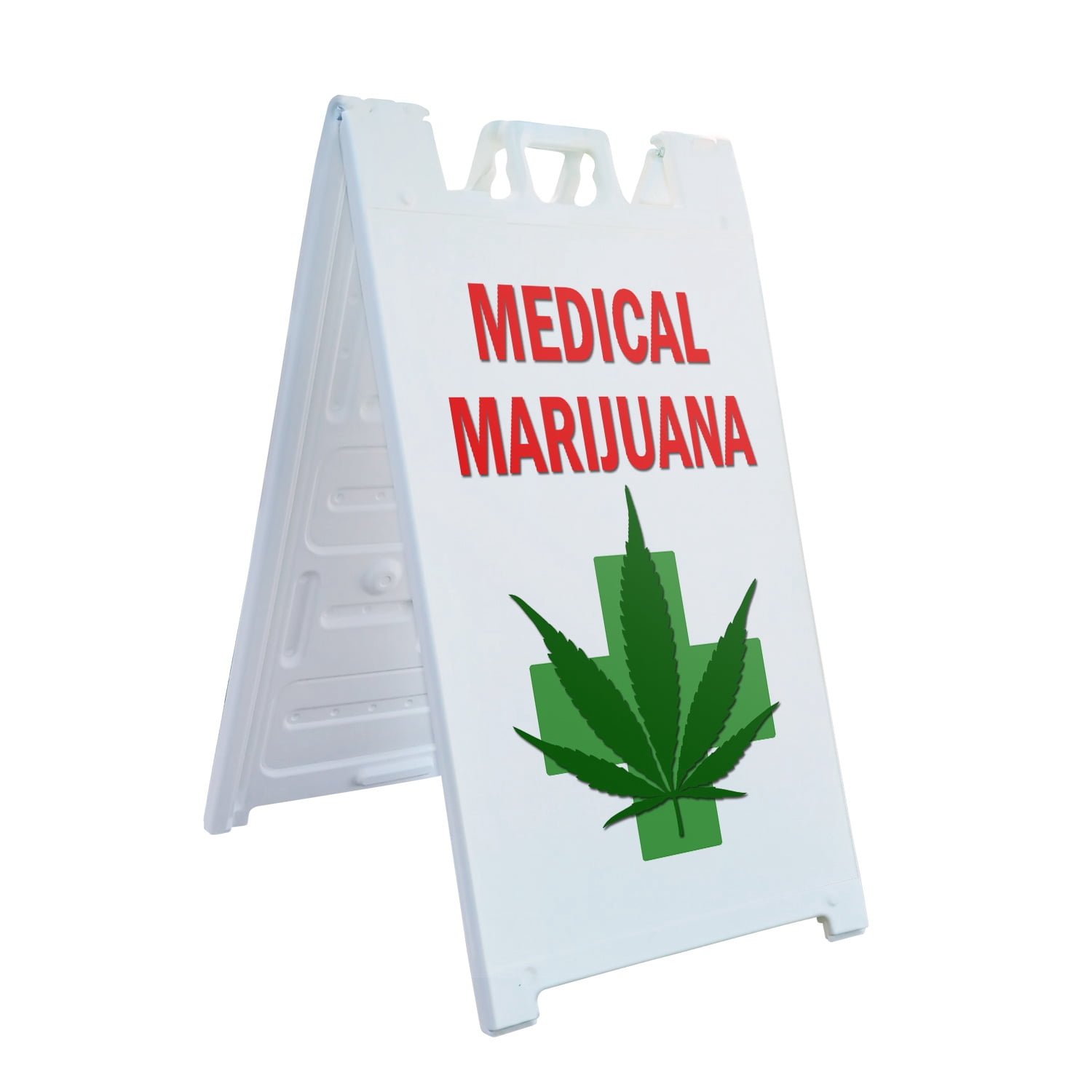 A-frame Sidewalk Medical Marijuana Dispensary 24" x 36" Double Sided A ...